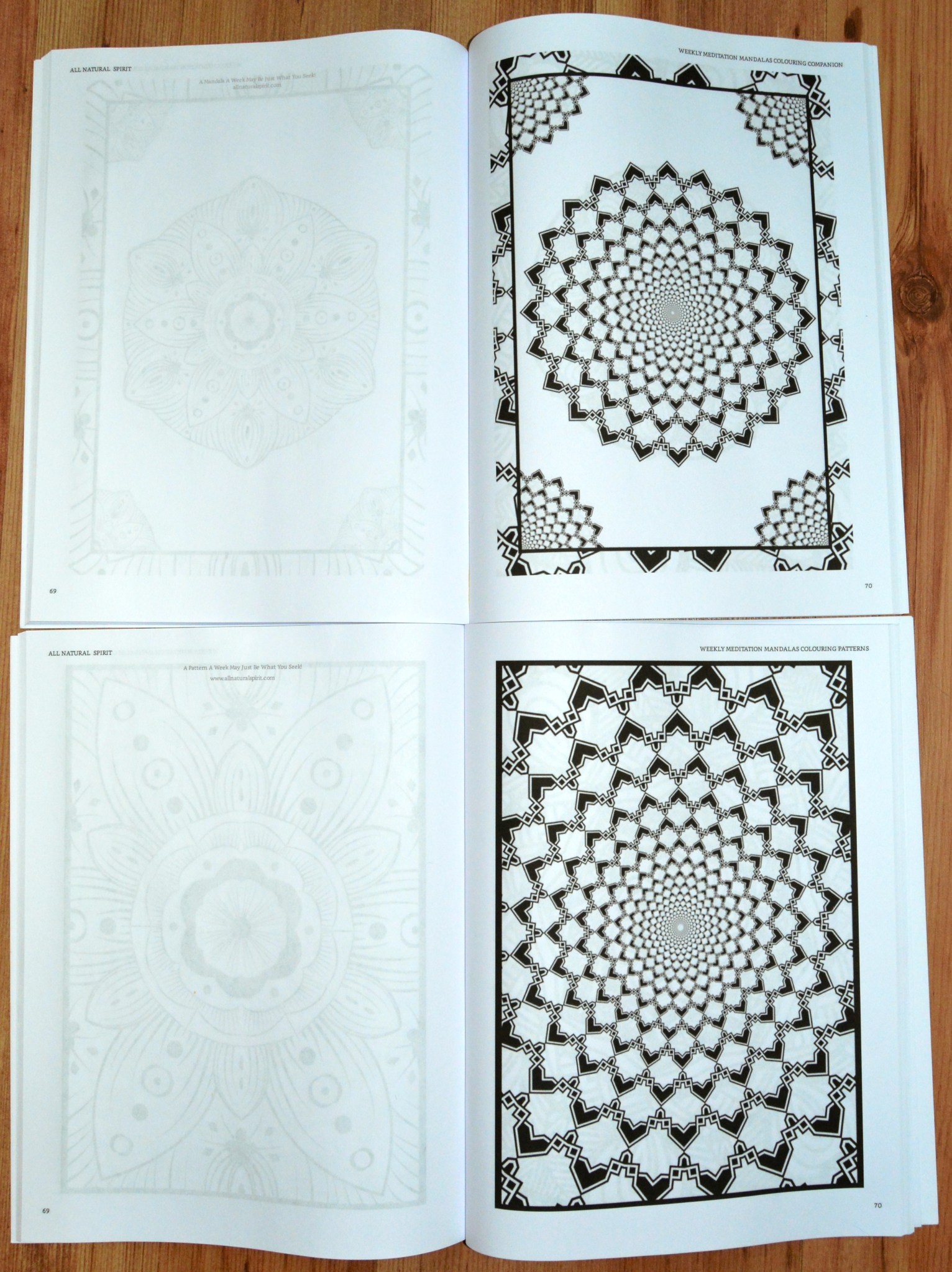 Weekly Meditation Mandalas: 52 Mindful Messages Book and Oracle Cards ...